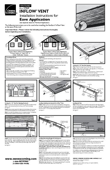 VentSure® InFlow® Intake Vent - Owens Corning Roofing